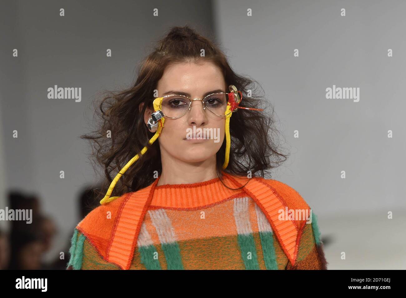 A model wears a design by Naomi Moore at the Nottingham Trent show ...