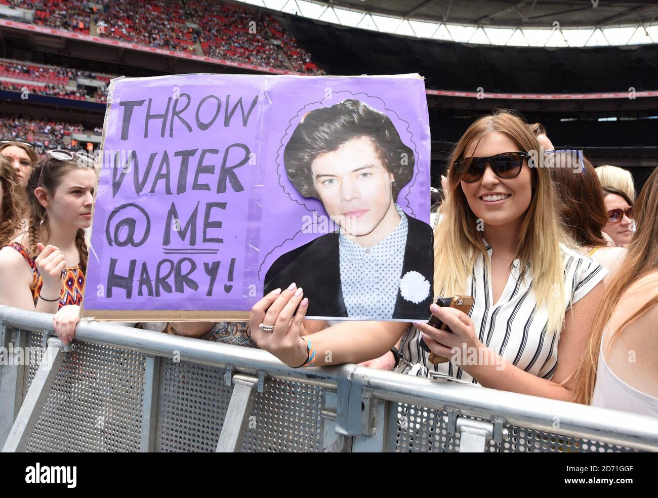 EXCLUSIVE A One Direction fan during Capital FM's Summertime Ball at ...