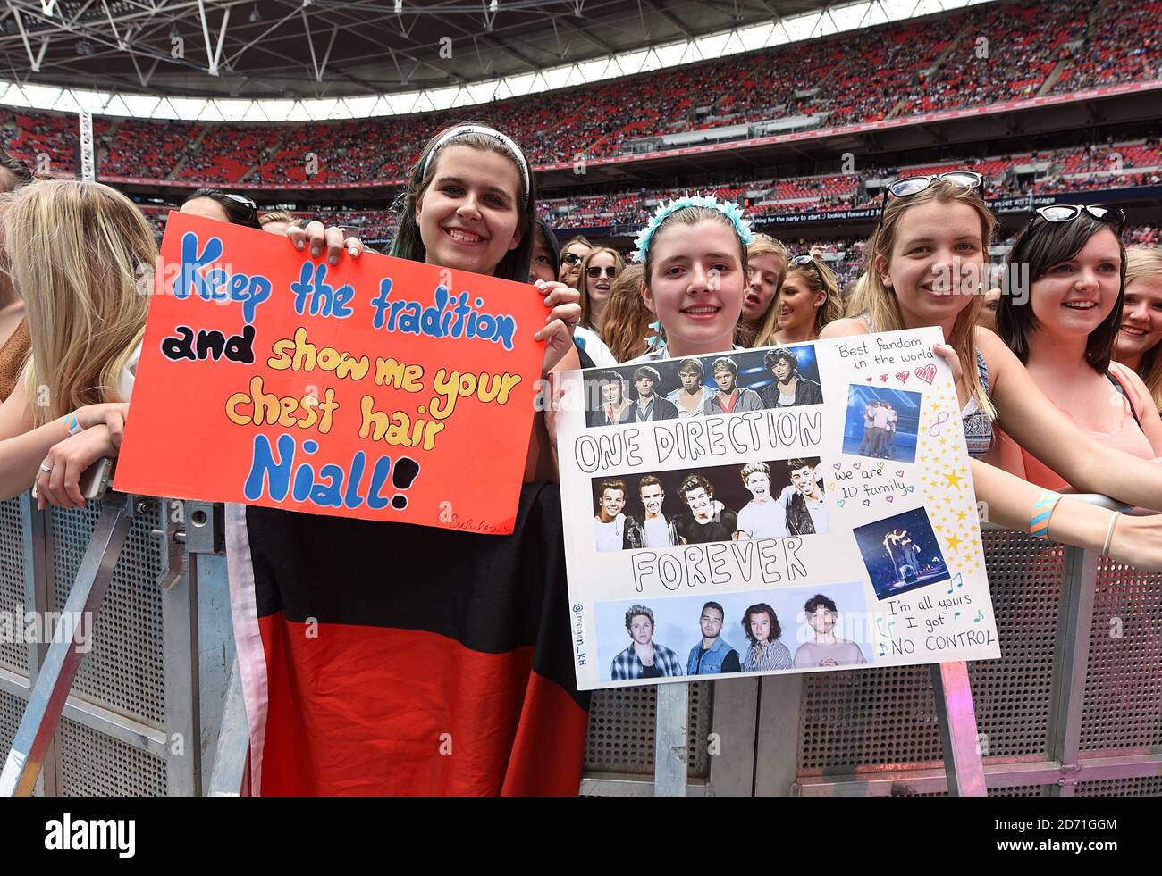 EXCLUSIVE A One Direction fan during Capital FM's Summertime Ball at ...