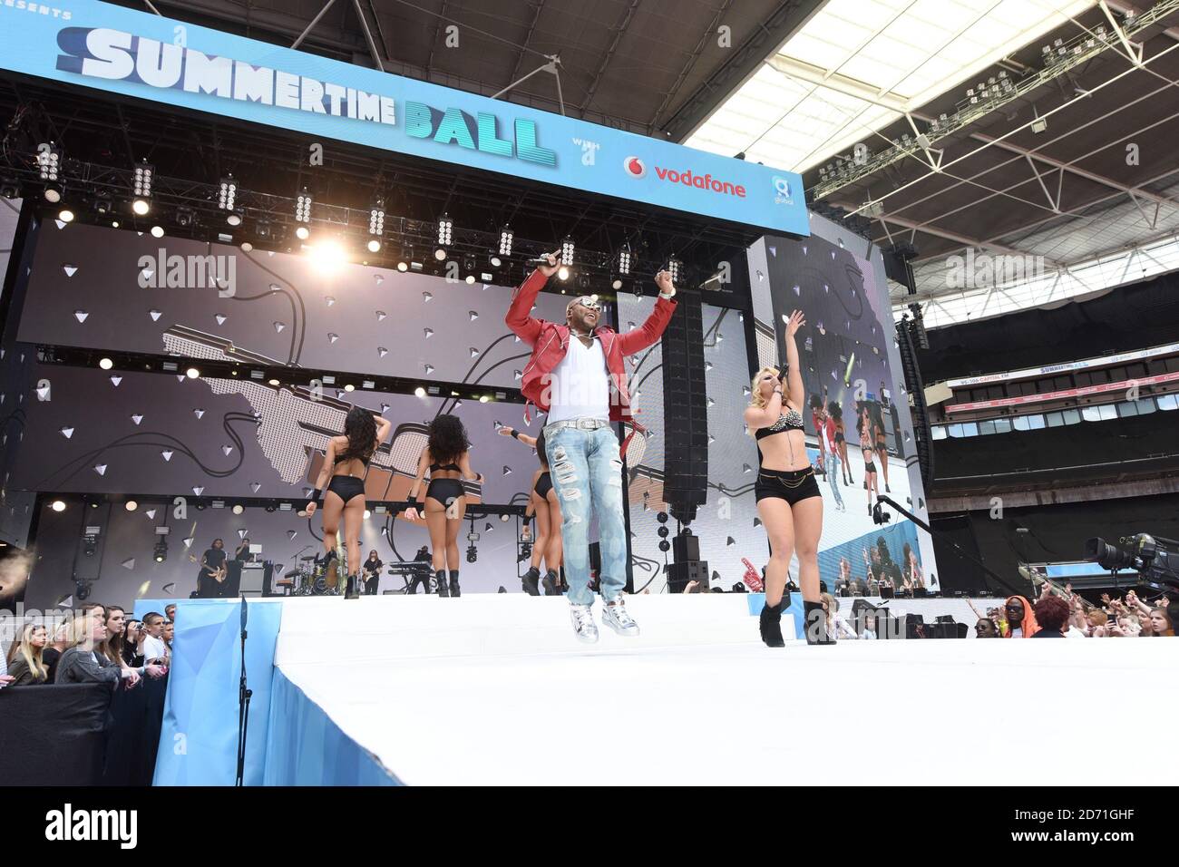 EXCLUSIVE Flo Rida performs on stage during Capital FM's Summertime ...