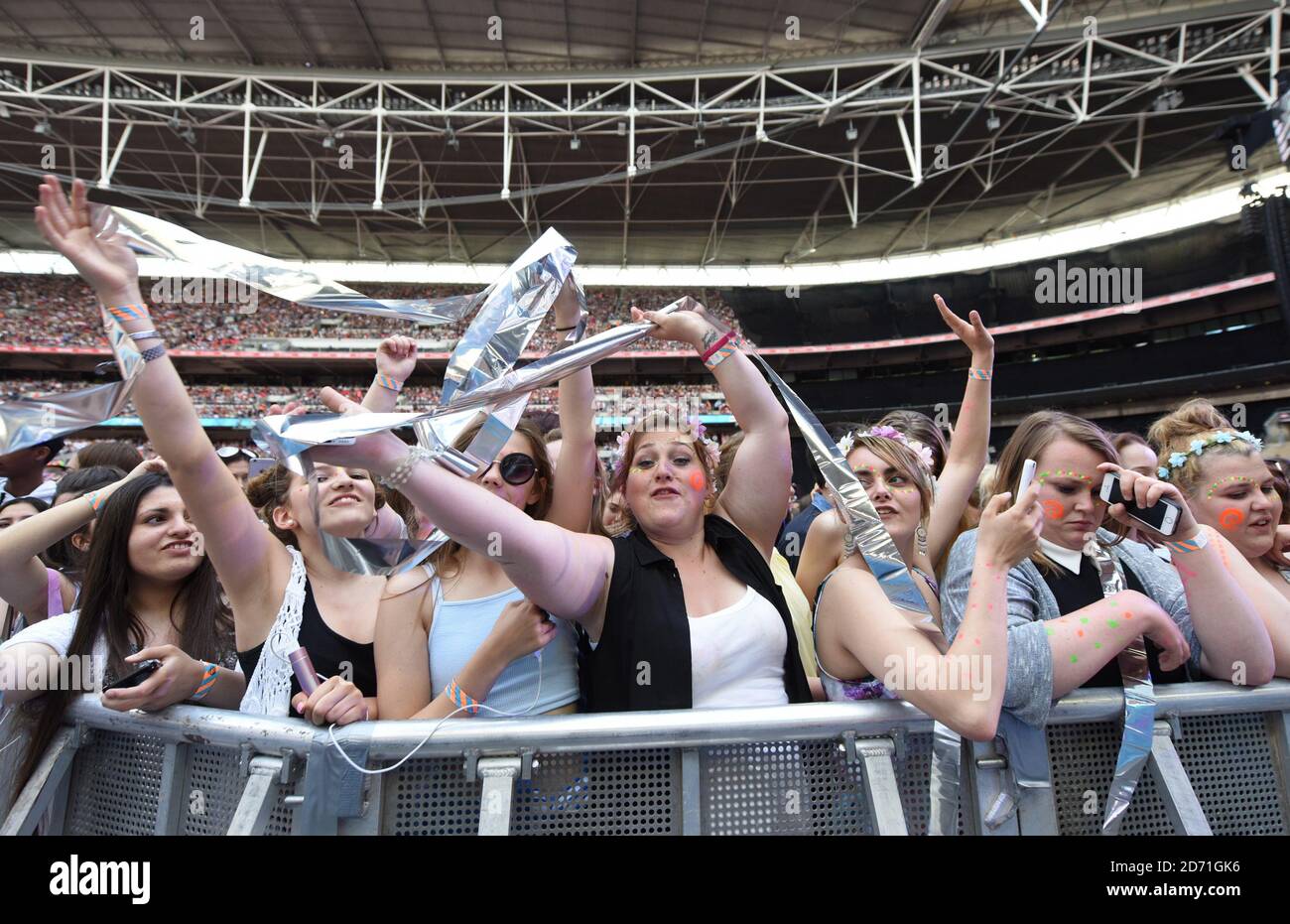EXCLUSIVE Fans during Capital FM's Summertime Ball at Wembley Stadium ...
