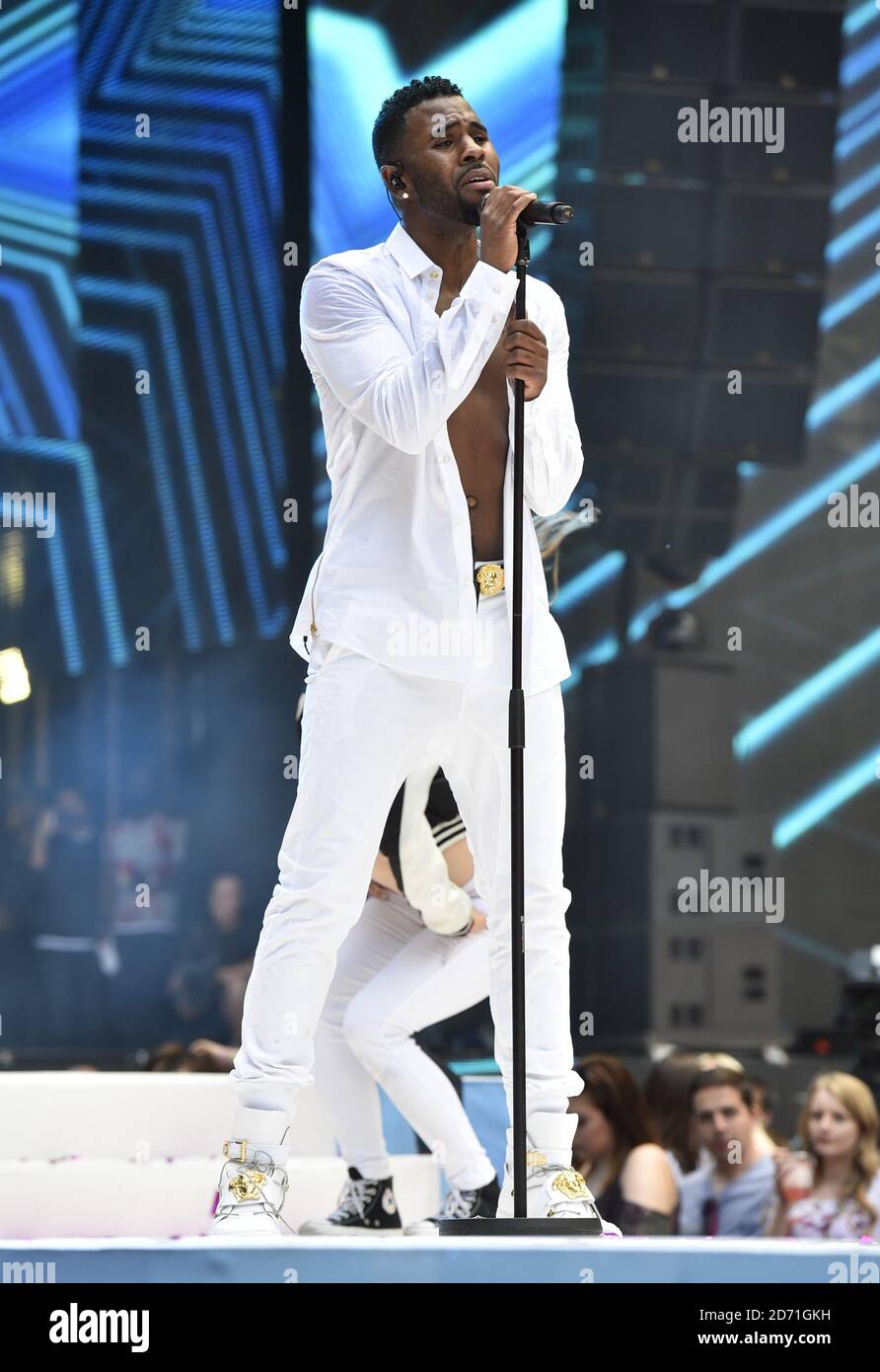 EXCLUSIVE Jason Derulo performs on stage during Capital FM's Summertime ...