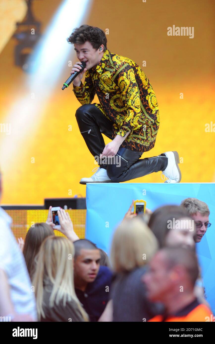 EXCLUSIVE - Jake Roche of Rixton performs on stage during Capital FM's ...