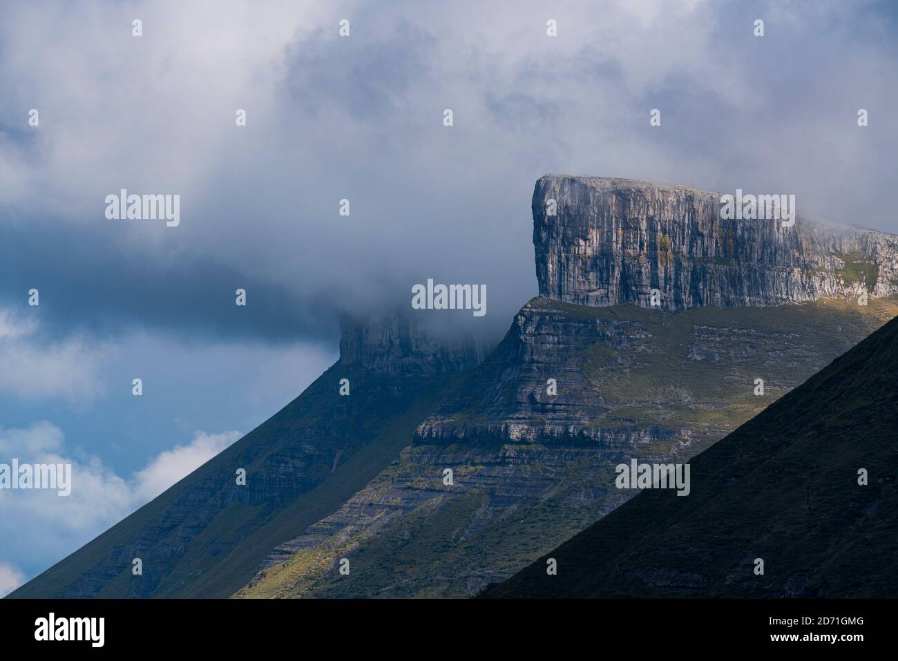 Autumn landscape in the Angulo Valley of the Mena Valley in the ...