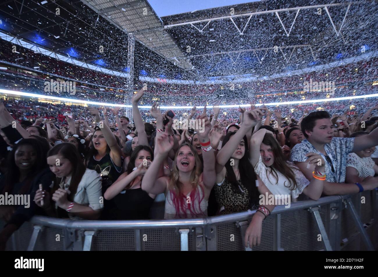 EXCLUSIVE Fans during Capital FM's Summertime Ball at Wembley Stadium ...