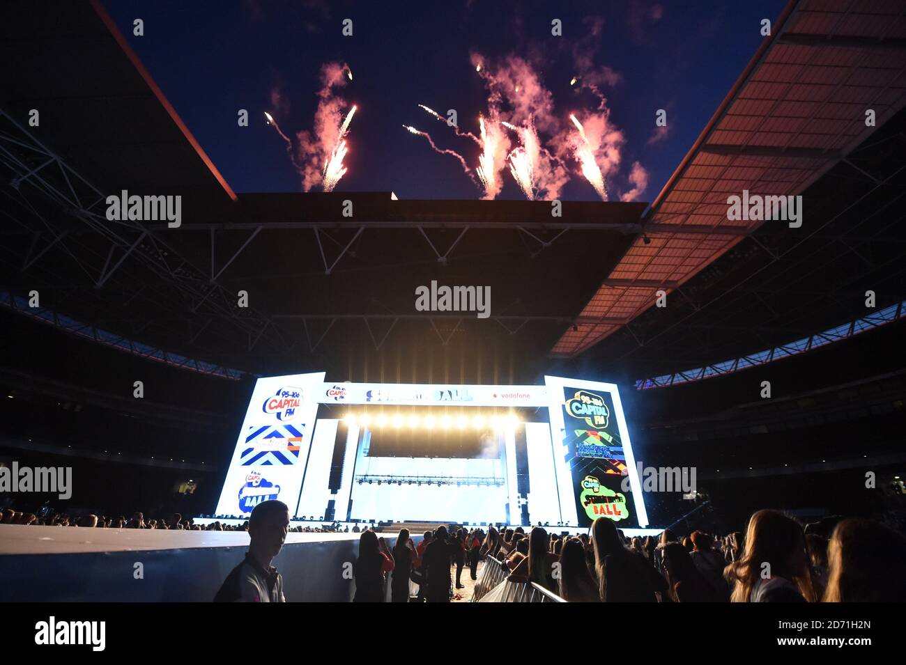 EXCLUSIVE Fireworks during Capital FM's Summertime Ball at Wembley ...