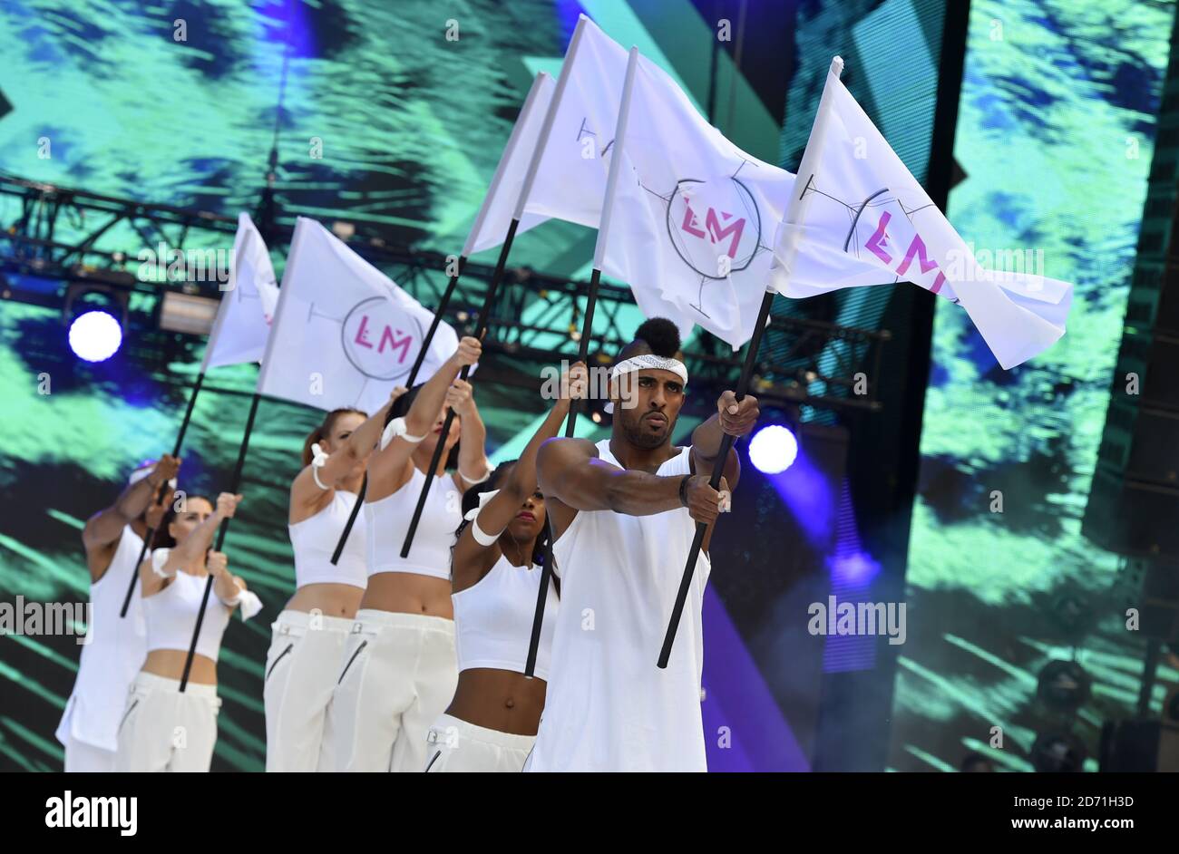 EXCLUSIVE Little Mix dancers on stage during Capital FM's Summertime ...