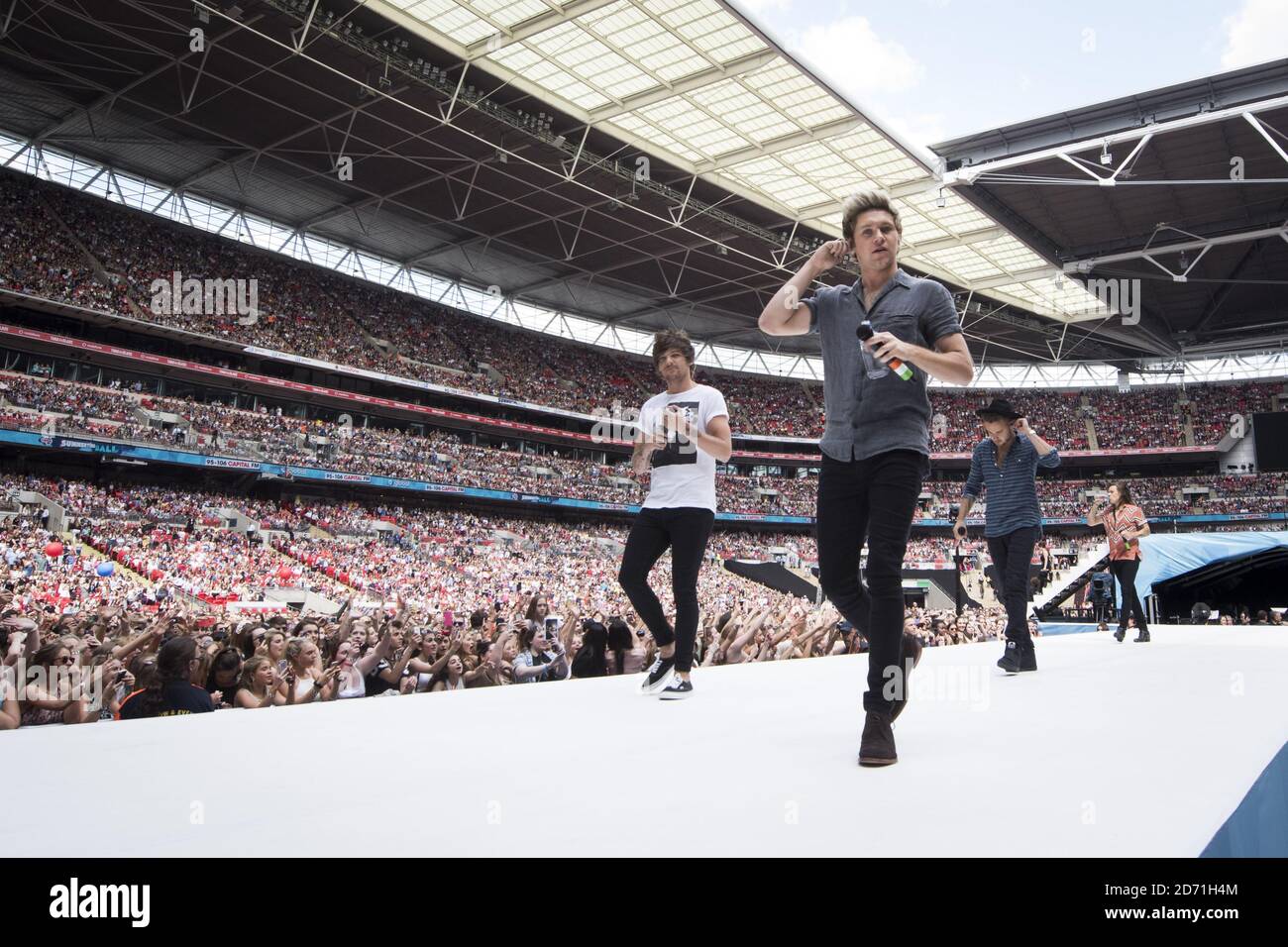 EXCLUSIVE Niall Horan of One Direction perform on stage during Capital ...