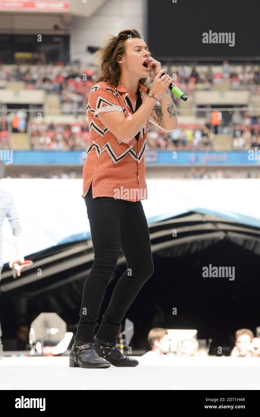 Harry Styles of One Direction performs on stage during Capital FM's ...