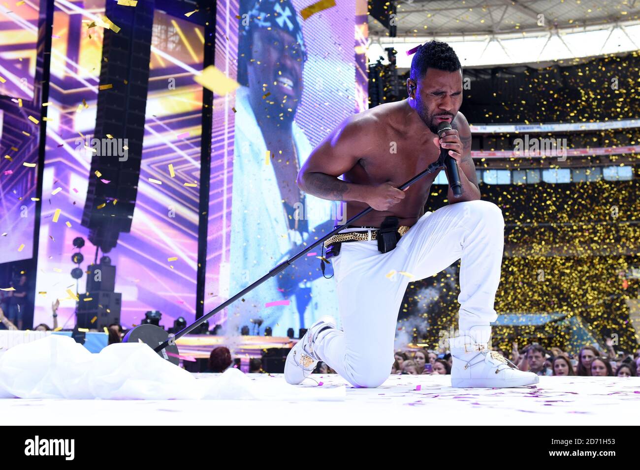Jason Derulo performs on stage during Capital FM's Summertime Ball at ...