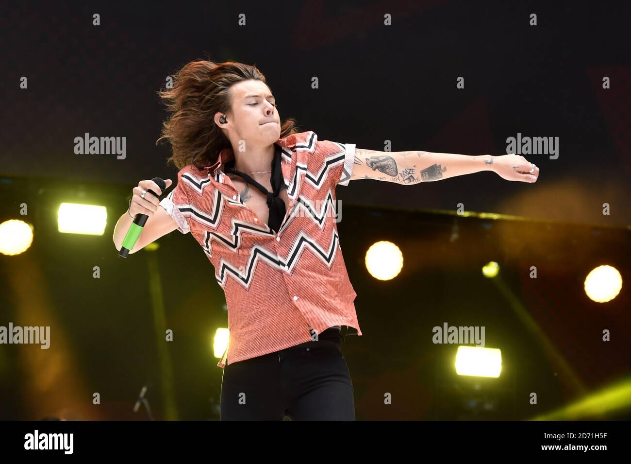 Harry Styles of One Direction performs on stage during Capital FM's ...
