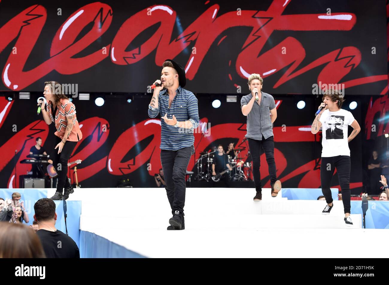 EXCLUSIVE (left to right) Harry Styles, Liam Payne, Niall Horan and ...