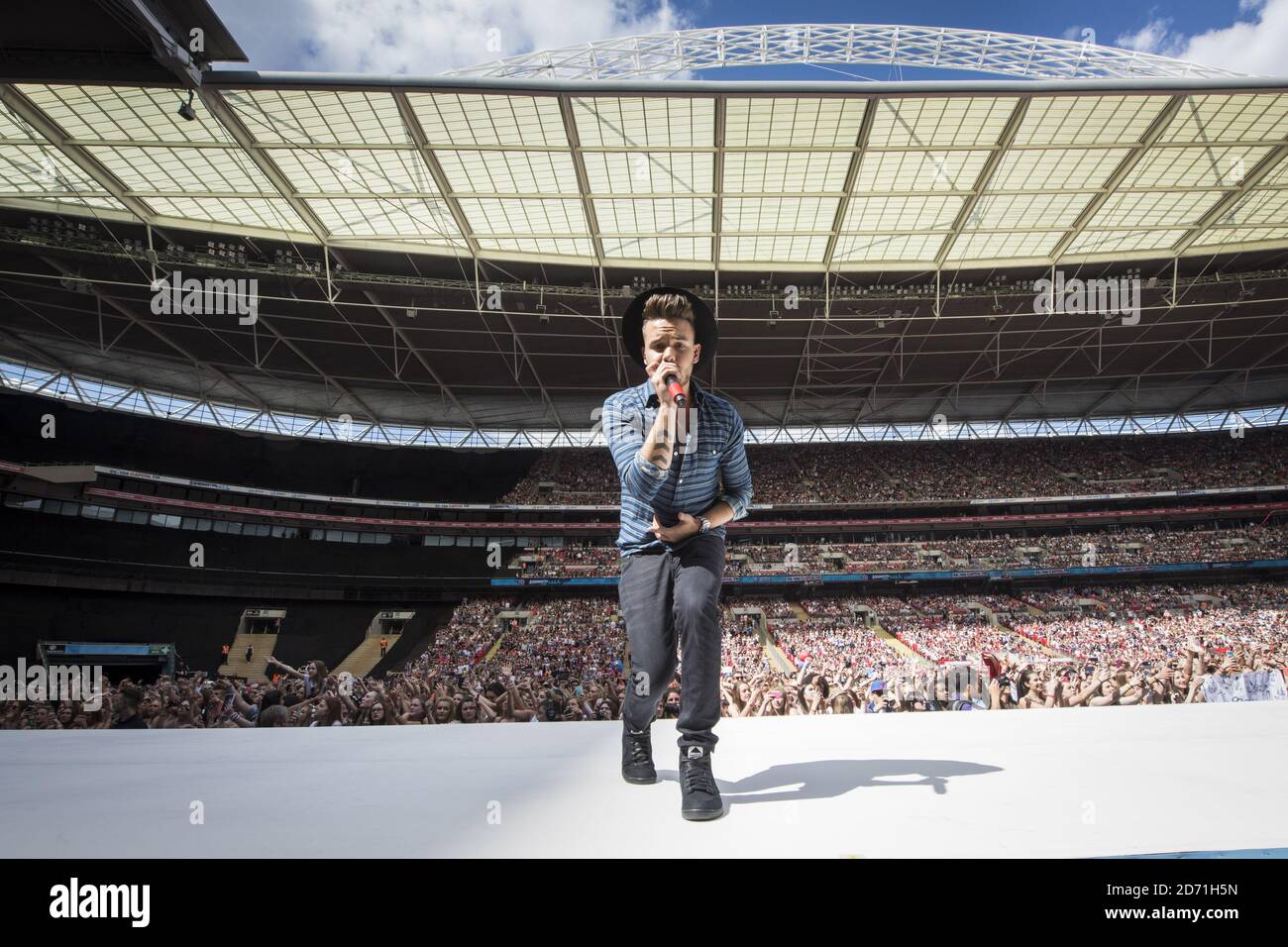 Liam Payne of One Direction performs on stage during Capital FM's ...