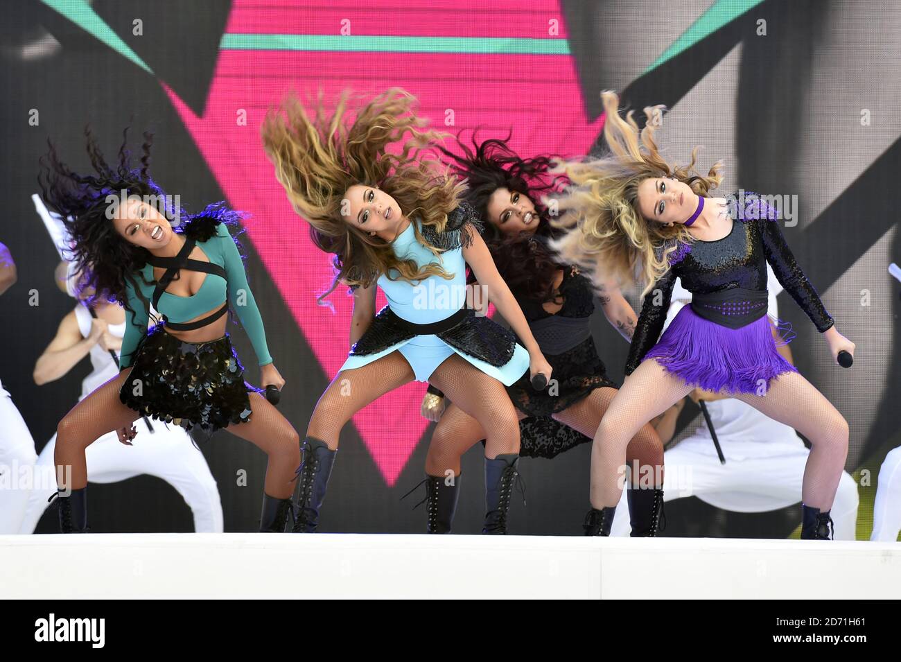 Little Mix Performs Capital Fms Summertime Ball Wembley Stadium High ...