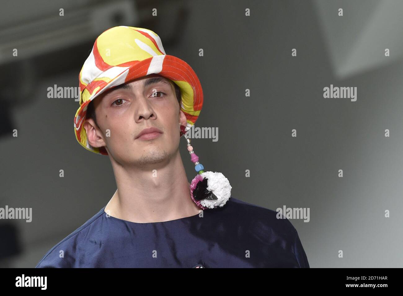 A model on the catwalk at the Kit Neale fashion show, during the ...