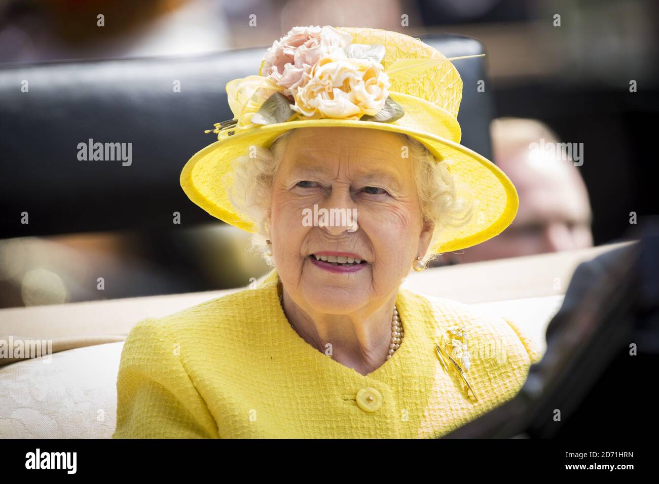 Queen Elizabeth II arrives during day four of the 2015 Royal Ascot ...
