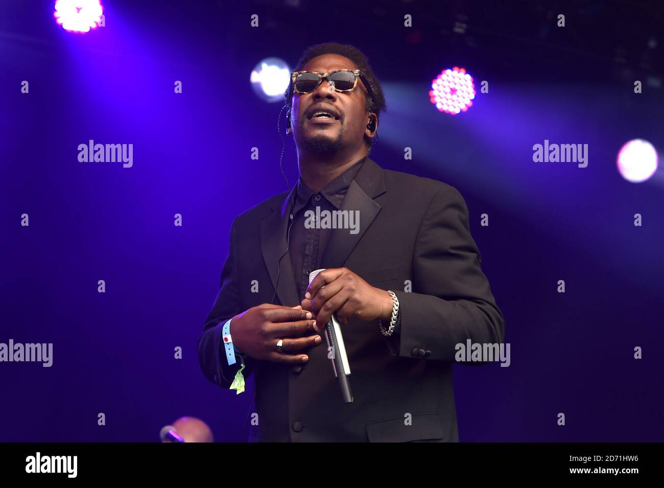 Roots Manuva performing at the British Summertime Festival in Hyde park ...