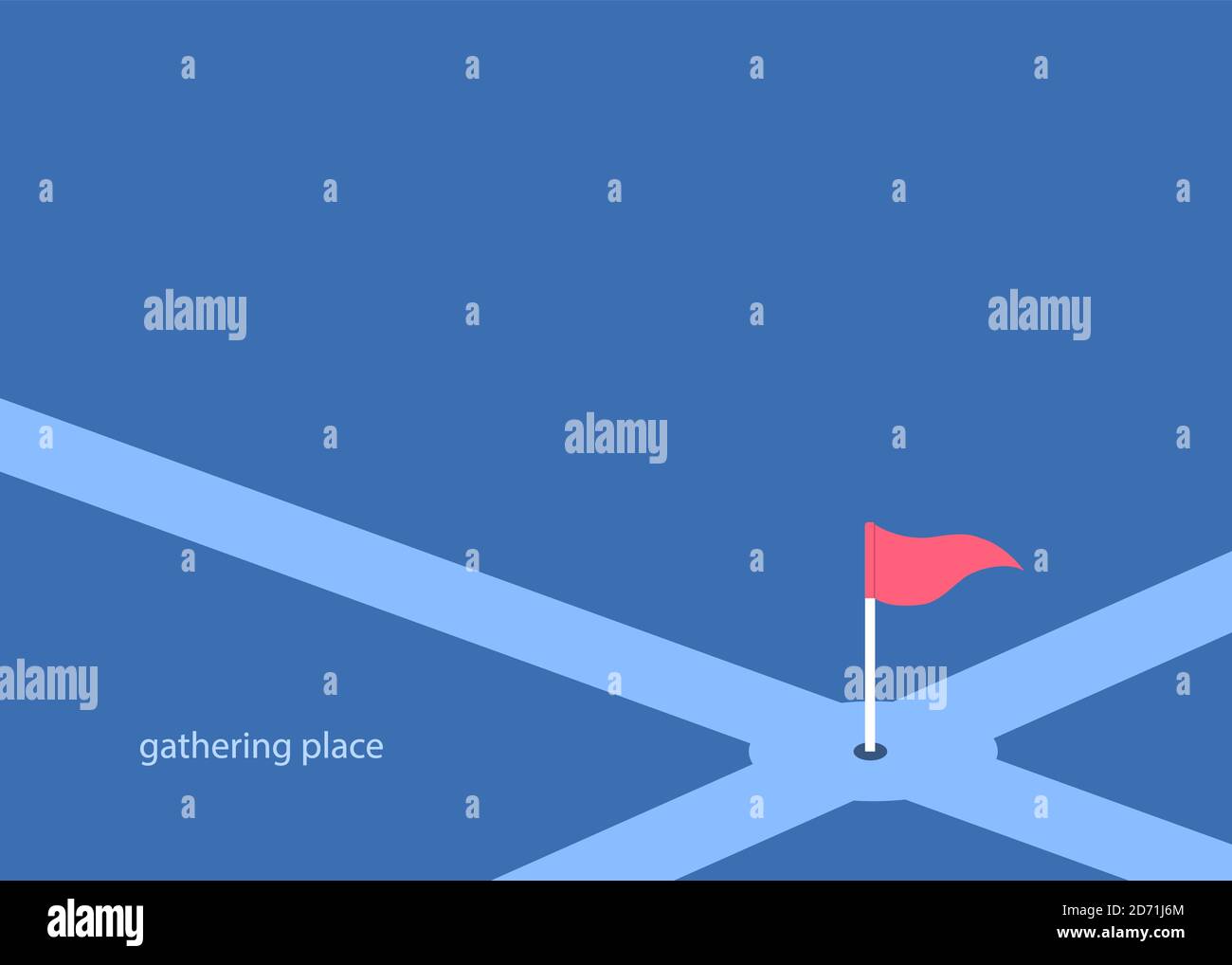 Assembly point sign illustration. Meeting sign Stock Vector Image & Art ...