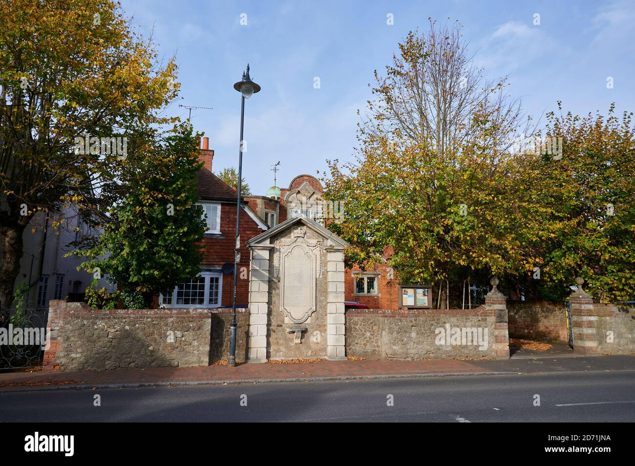 Village Hall, High Street, Brasted, Kent, UK, Autumn 2020 Stock Photo ...