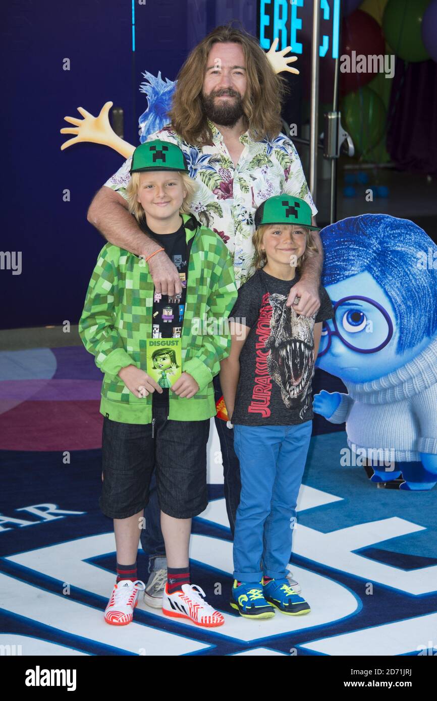 Justin Lee Collins attending the premiere of Inside Out, at the Odeon ...