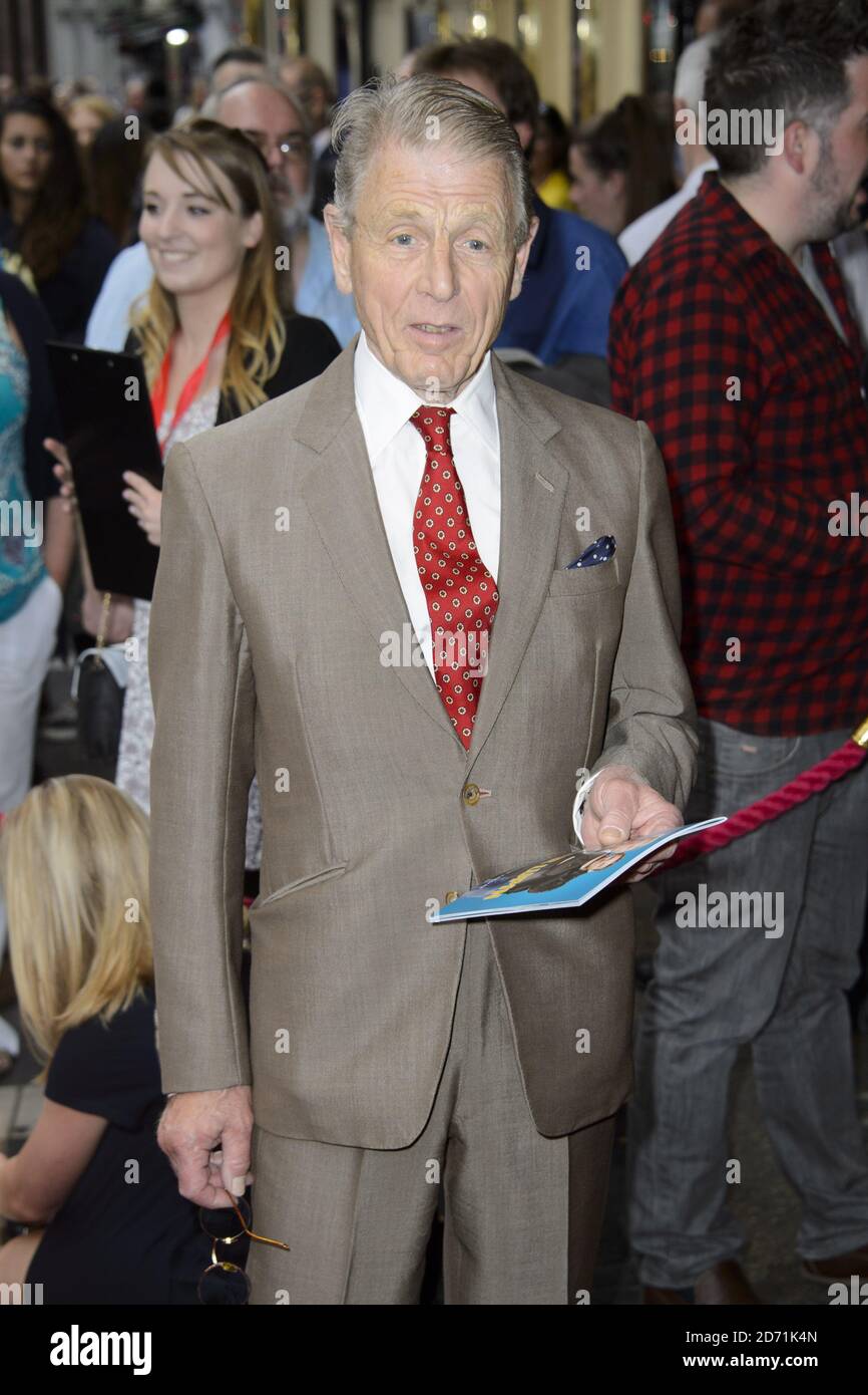 Edward Fox attending the first night of new play Dear Lupin at the ...