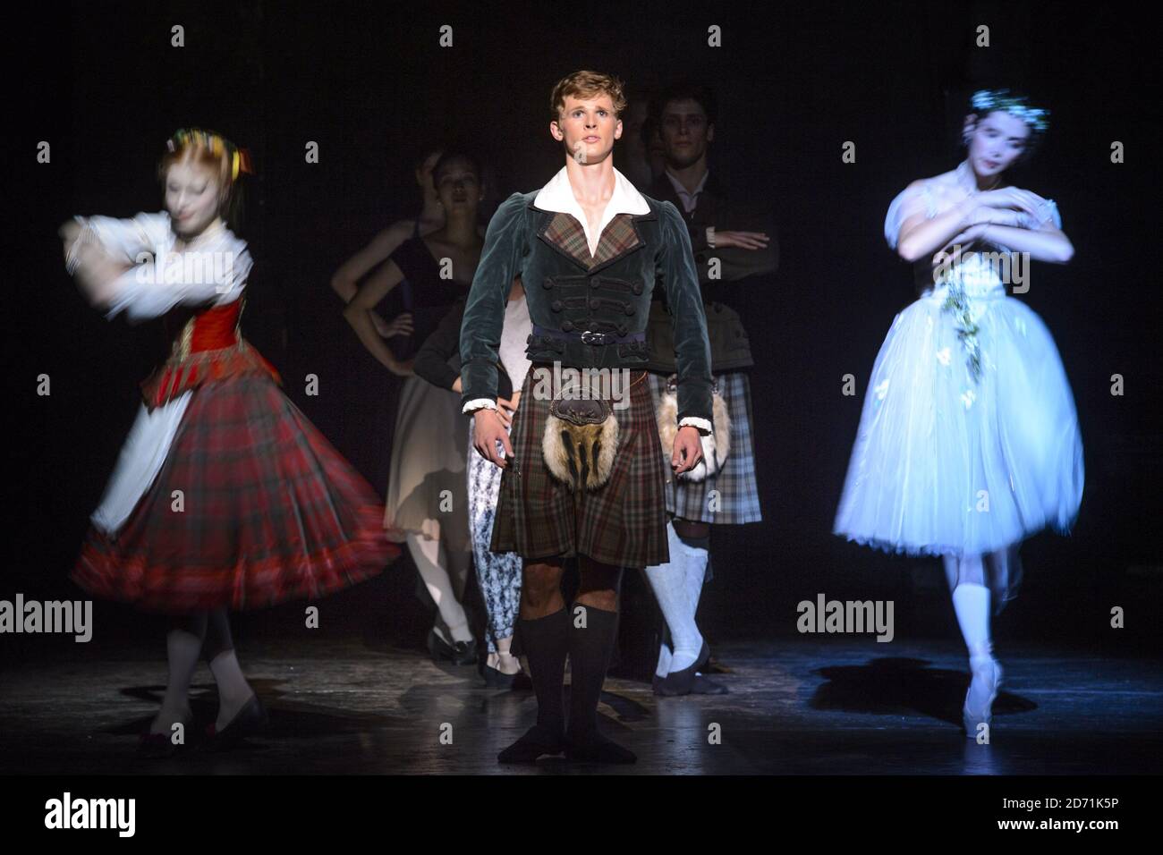 Dancers including Luke Schaufuss (centre) from the Queensland Ballet ...