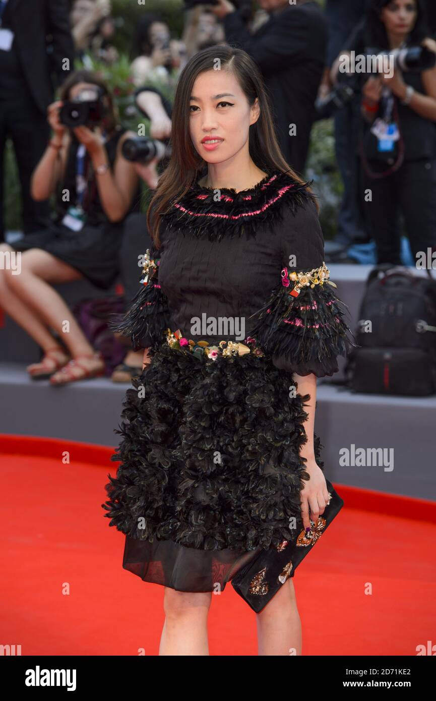 Yi Zhou attending the opening ceremony at the 72nd Venice Film Festival ...