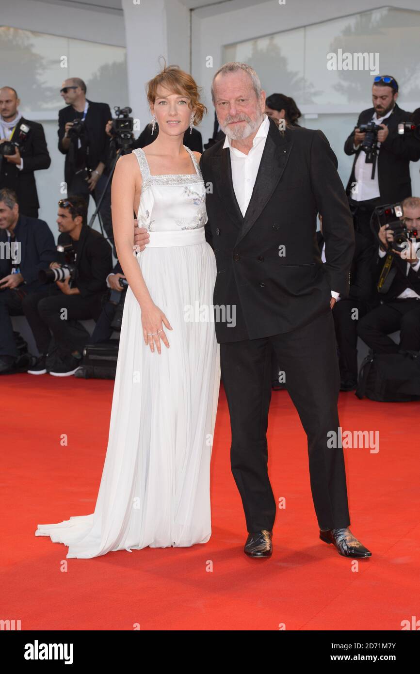 Cristiana Capotondi and Terry Gillian attending the premiere of Rabin ...