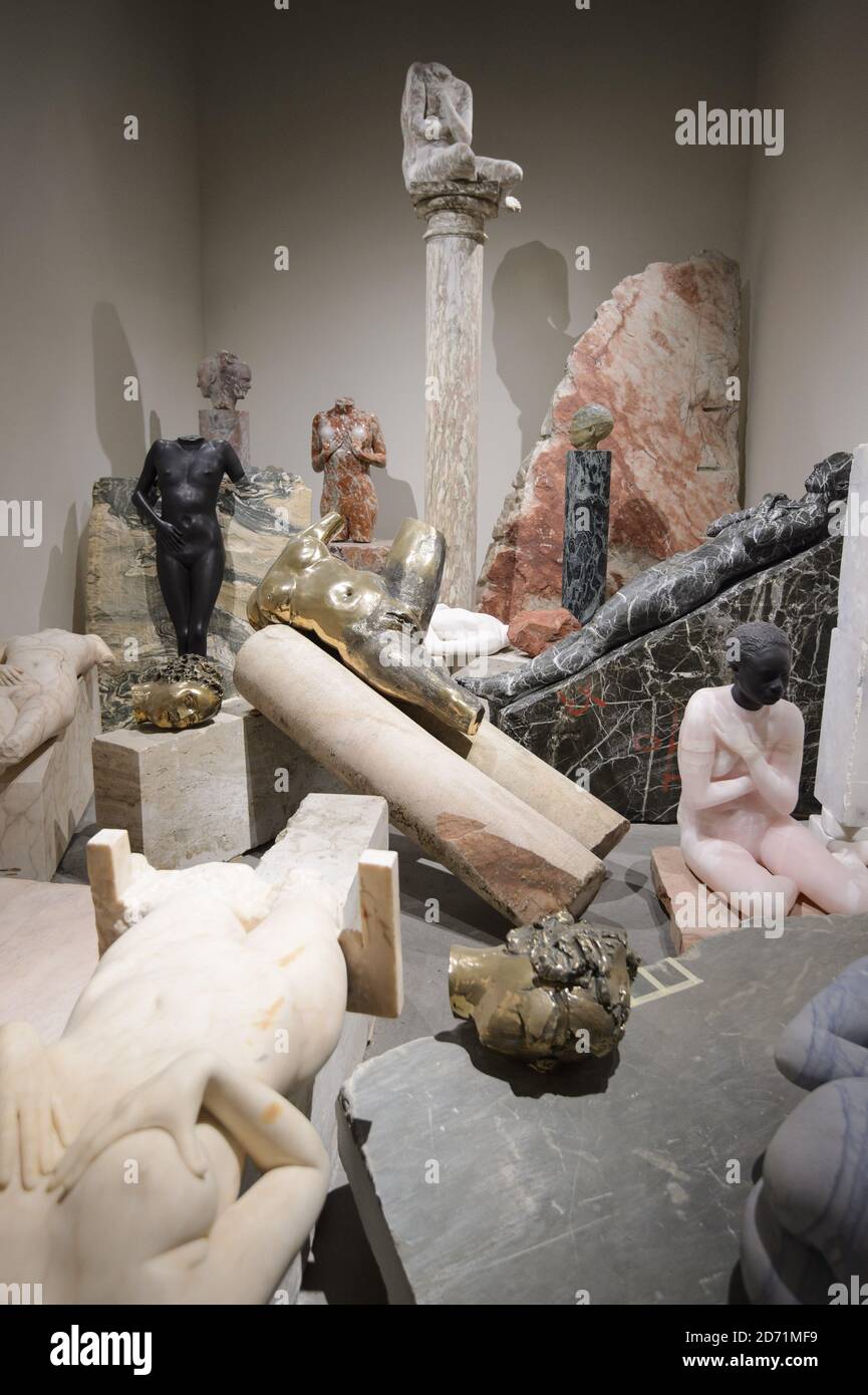 An installation by Vanessa Beercroft on display in the Italian ...