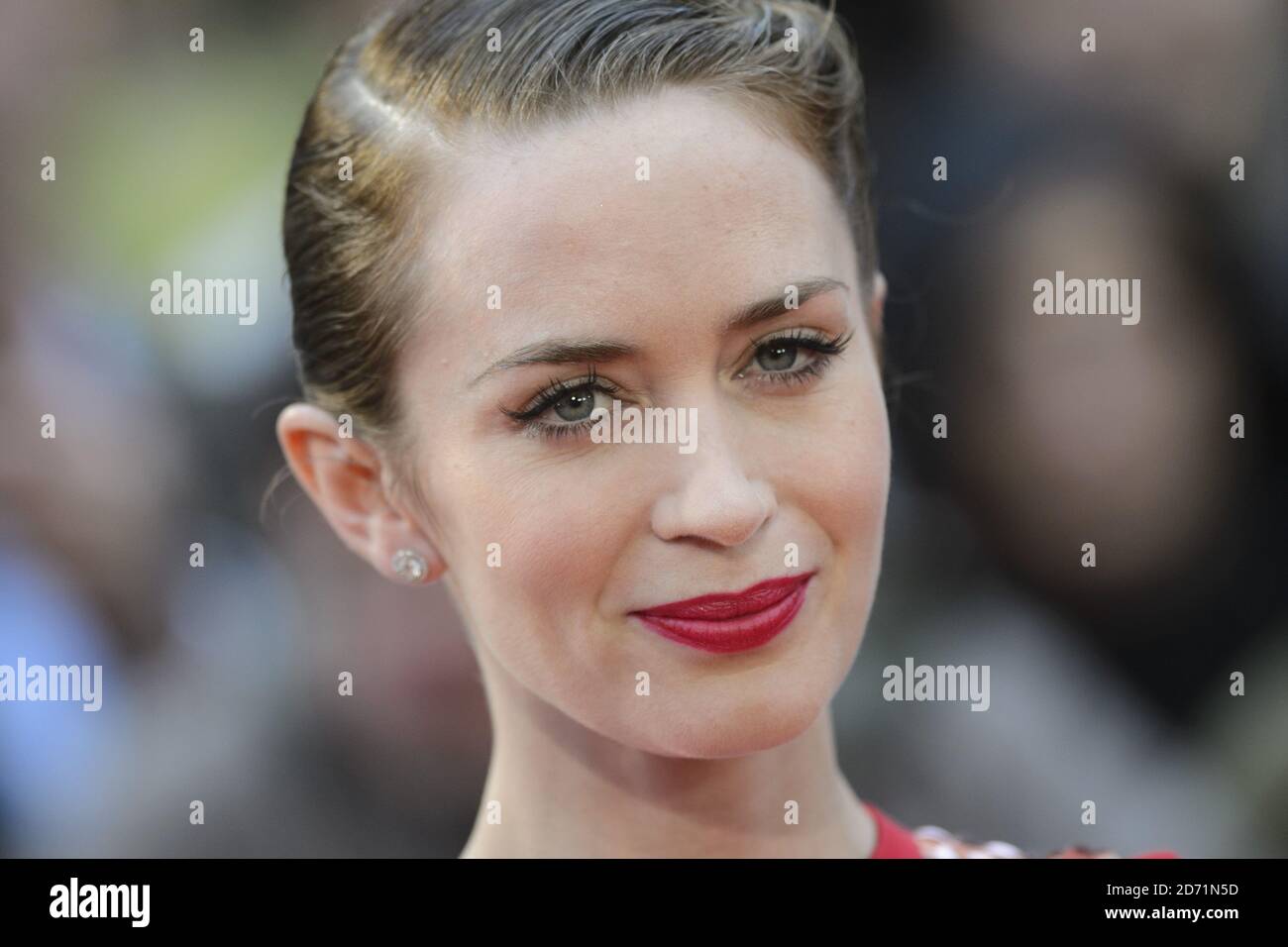 Emily Blunt attending the UK premiere of Sicario, at the Empire Cinema ...