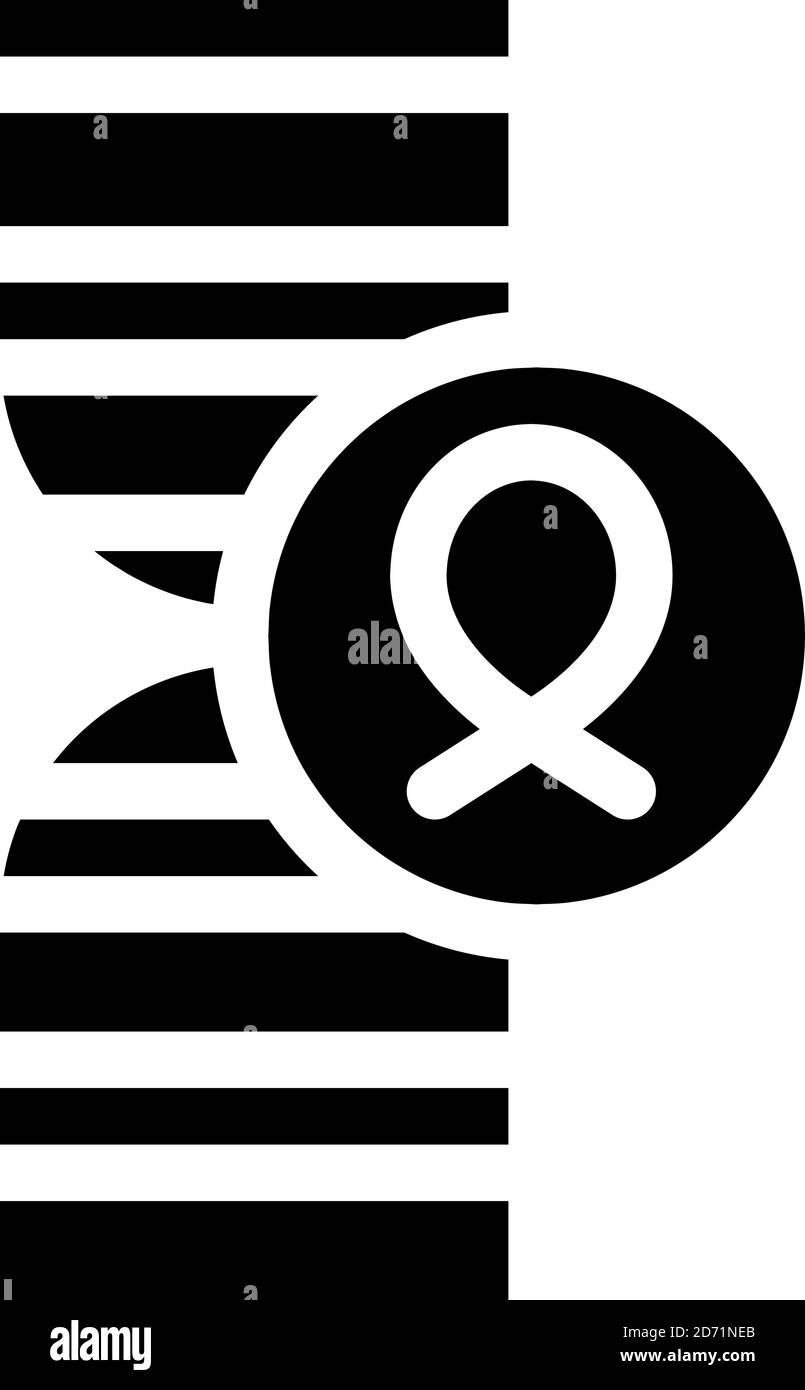 dna cancer glyph icon vector illustration sign Stock Vector Image & Art ...