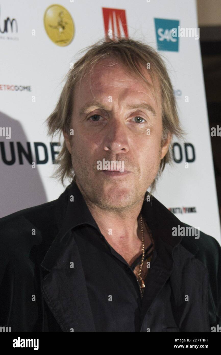 Rhys Ifans attending the premiere of Under Milk Wood, at the Rio cinema ...