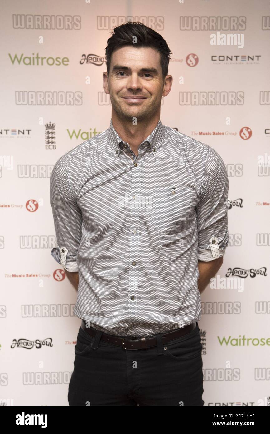 James Anderson attending the premiere of Warriors, at the Picture House ...