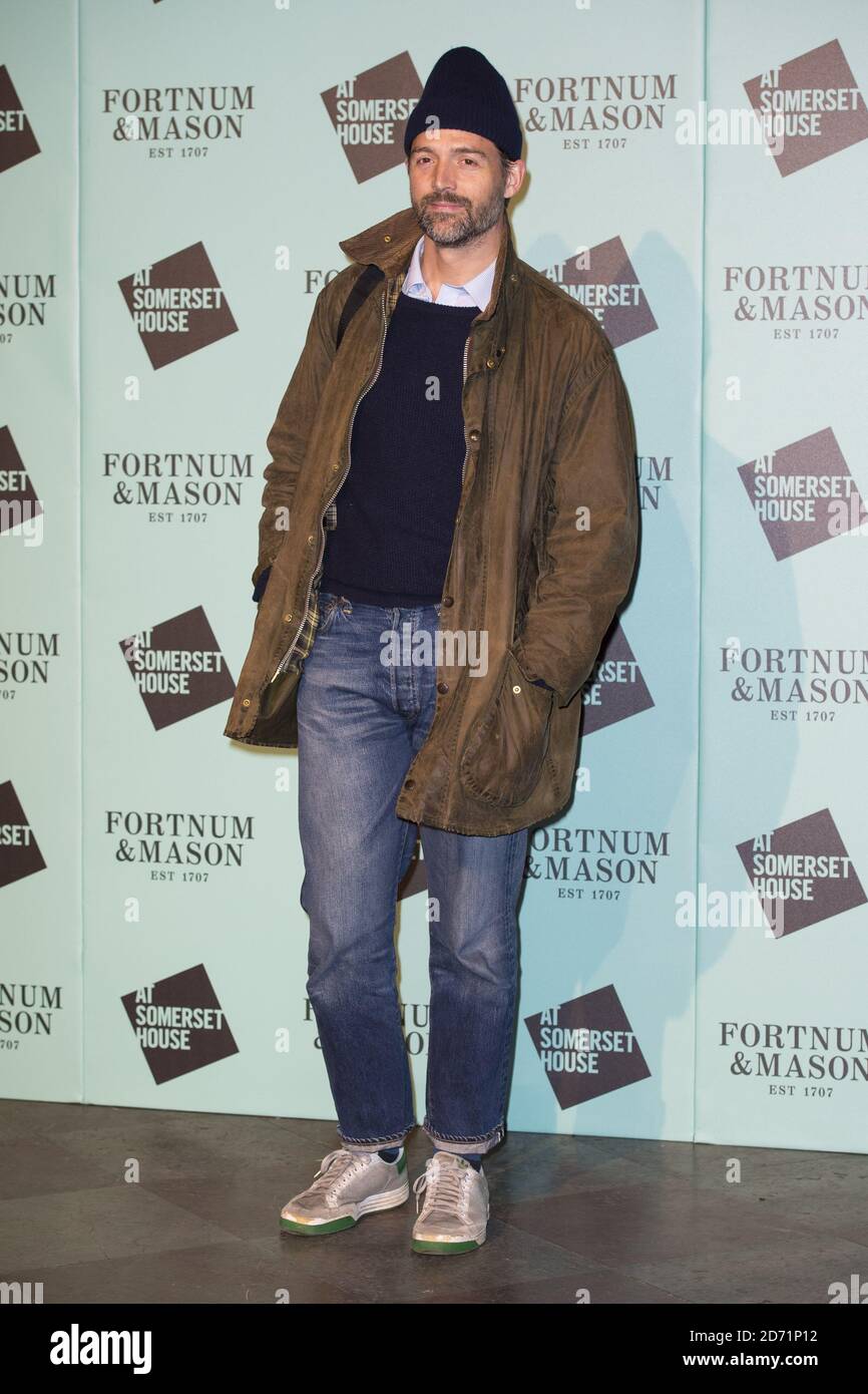Patrick Grant attending the SKATE at Somerset House Launch party, at ...
