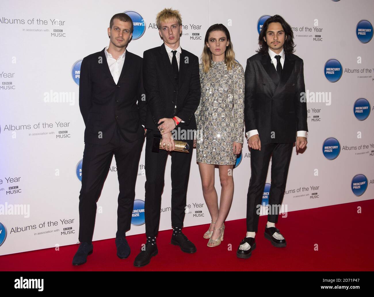 Ellie Rowsell, Joff Oddie, Theo Ellis, and Joel Amey of Wolf Alice ...