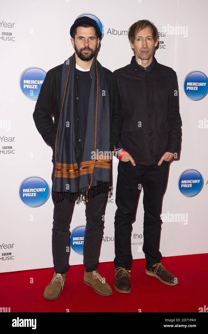 Judges Nick Luscombe (right) and Nick Mulvey attending the 2015 Mercury ...