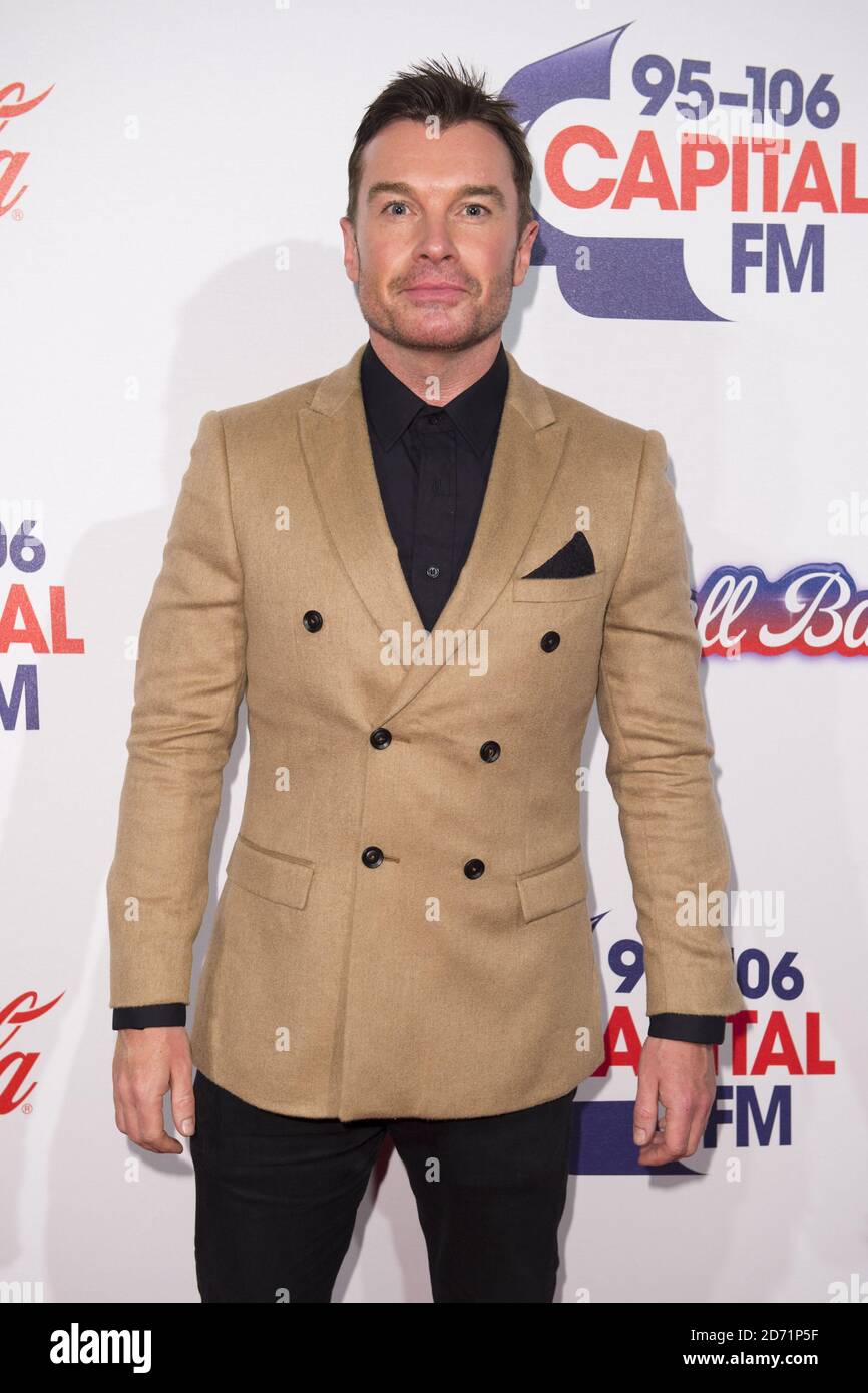 Greg Burns attending the Capital FM Jingle Bell Ball 2015 at the O2 ...