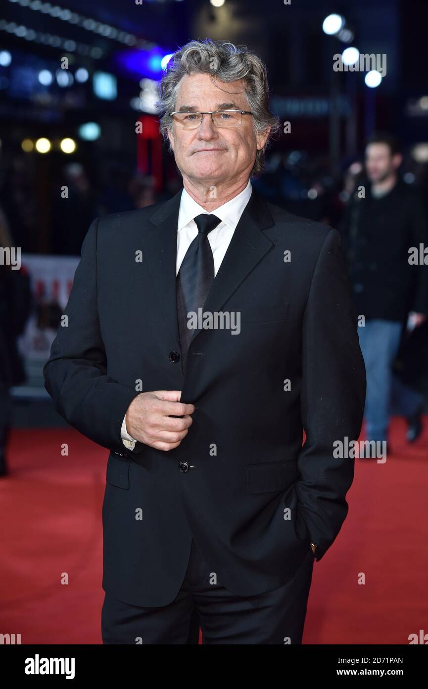 Kurt Russell arriving the premiere of The Hateful Eight, at the Odeon ...
