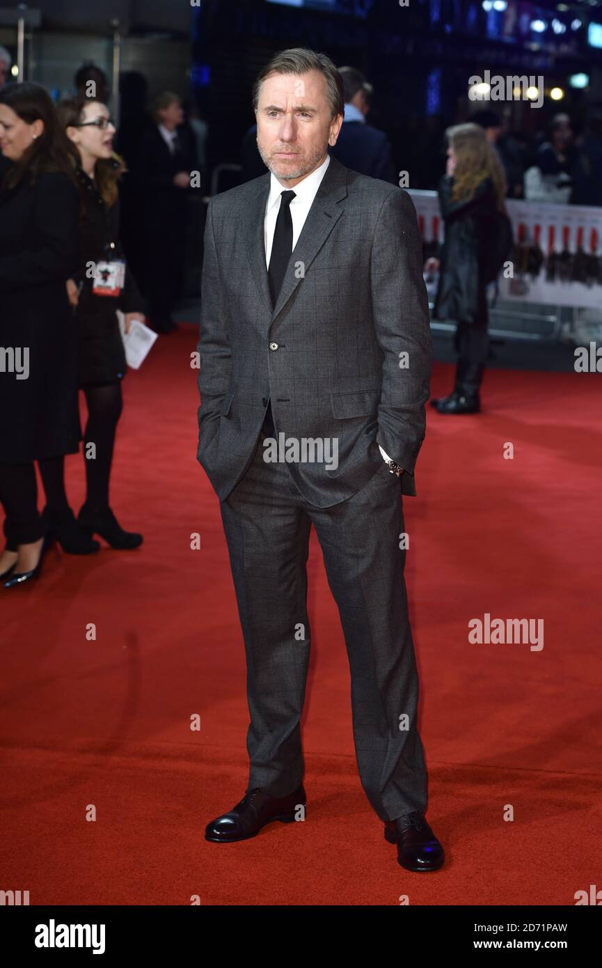 Tim Roth arriving the premiere of The Hateful Eight, at the Odeon ...