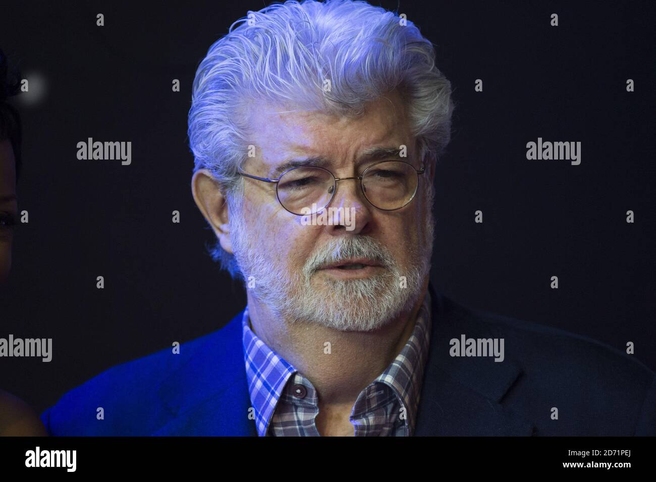 George Lucas attending the premiere of 'Star Wars: The Force Awakens ...
