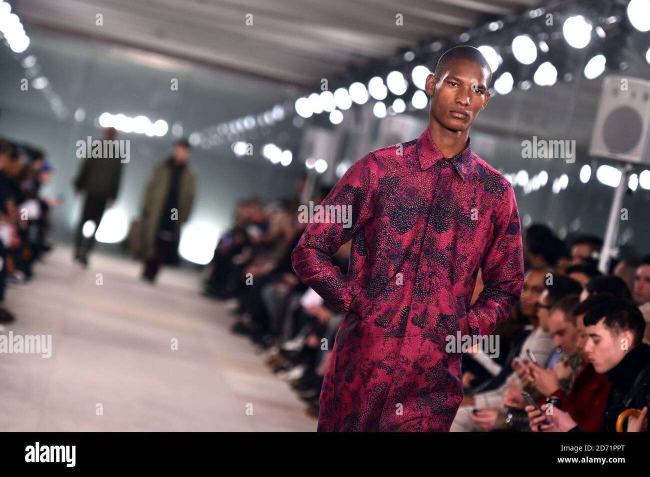 A model on the catwalk at the Casley Hayford Fashion show, held as part ...