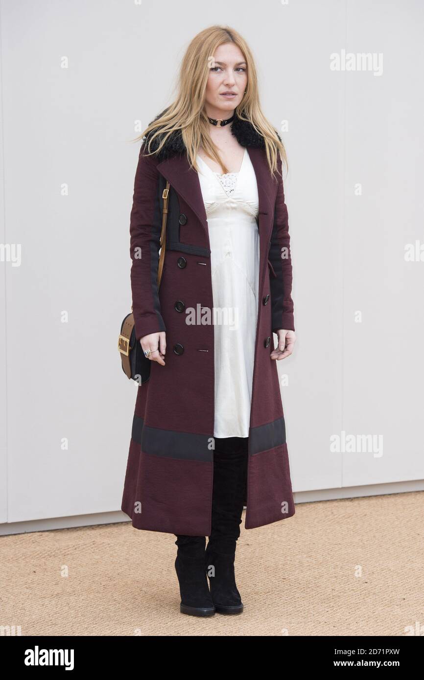Josephine De La Baume attending the Burberry fashion show, held as part ...