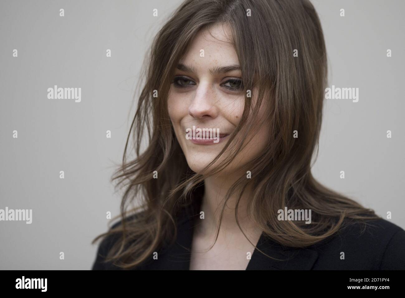 Amber Anderson attending the Burberry fashion show, held as part of ...