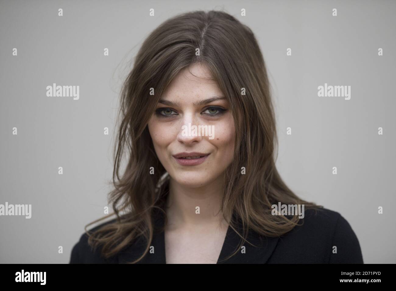 Amber Anderson attending the Burberry fashion show, held as part of ...