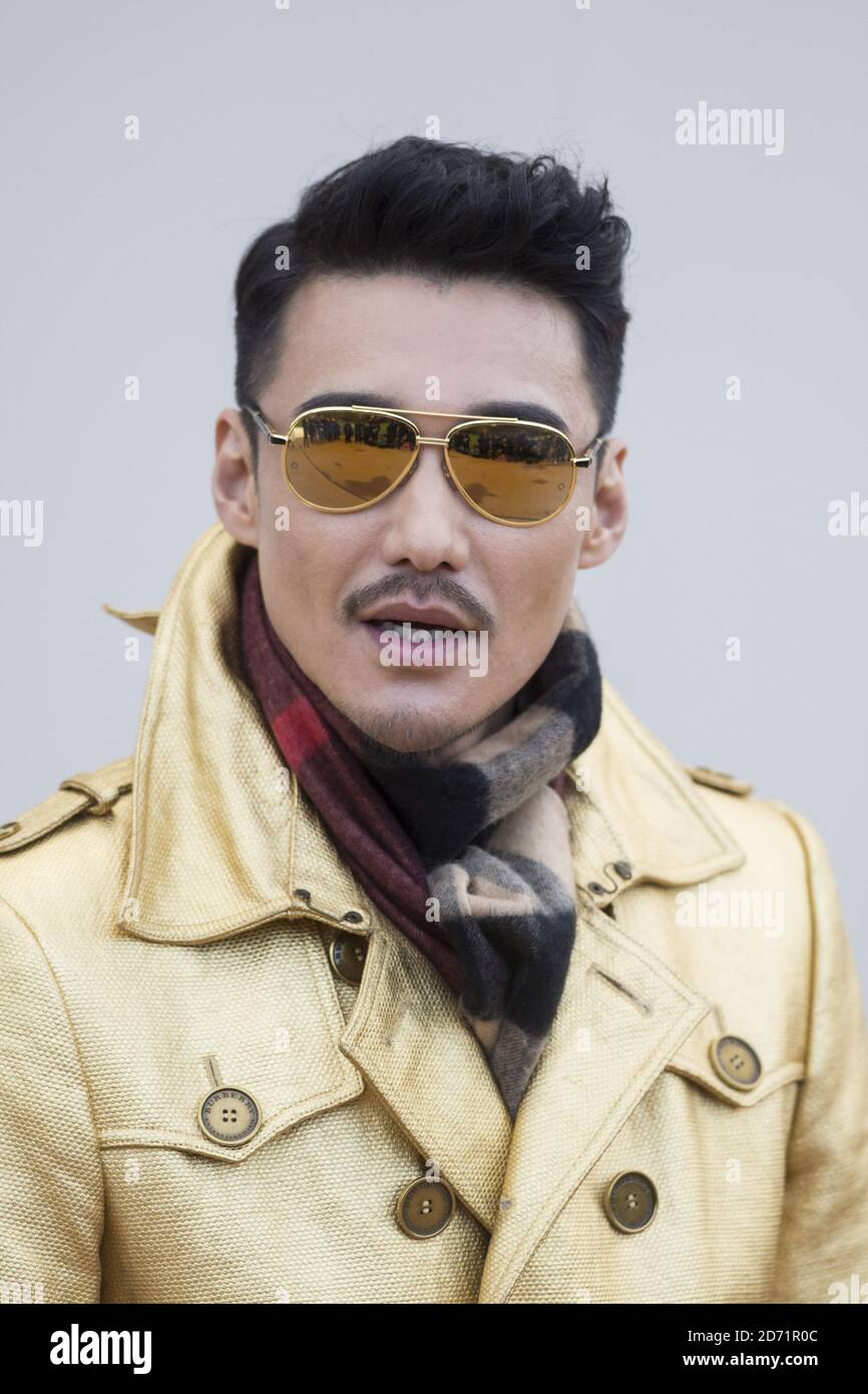 Hu Bing attending the Burberry fashion show, held as part of London ...