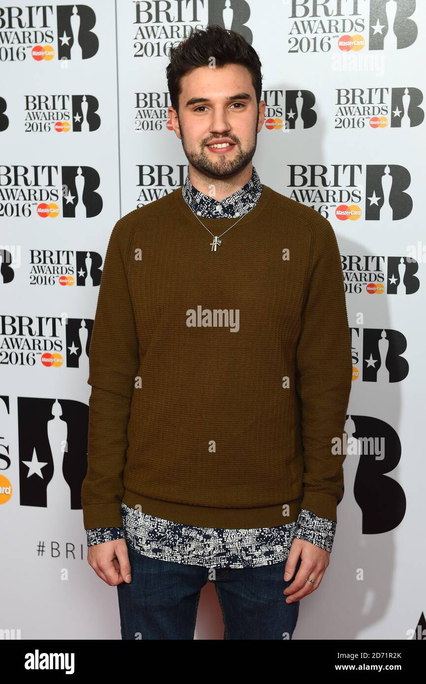 Phillip George attending the Brit Awards 2016 nominations, at ITV ...