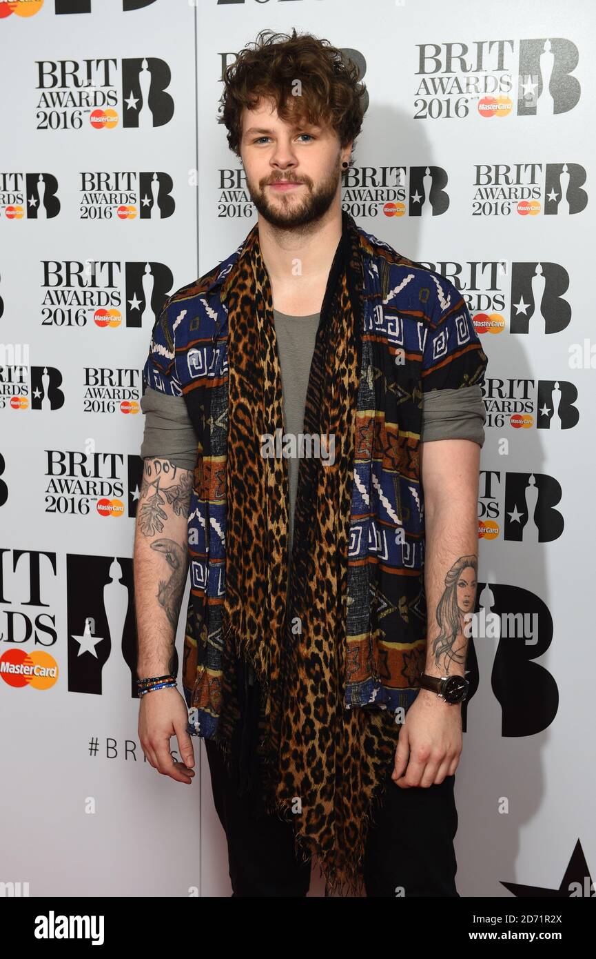 Jay McGuinness attending the Brit Awards 2016 nominations, at ITV ...