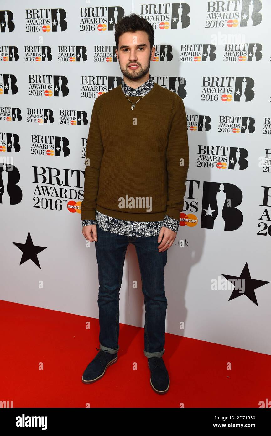Phillip George attending the Brit Awards 2016 nominations, at ITV ...