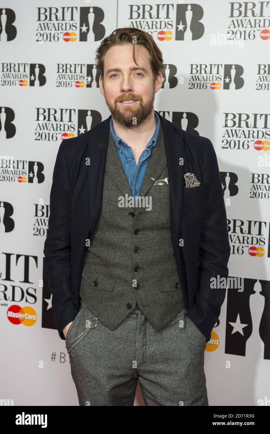 Ricky Wilson attending the Brit Awards 2016 nominations, at ITV studios ...