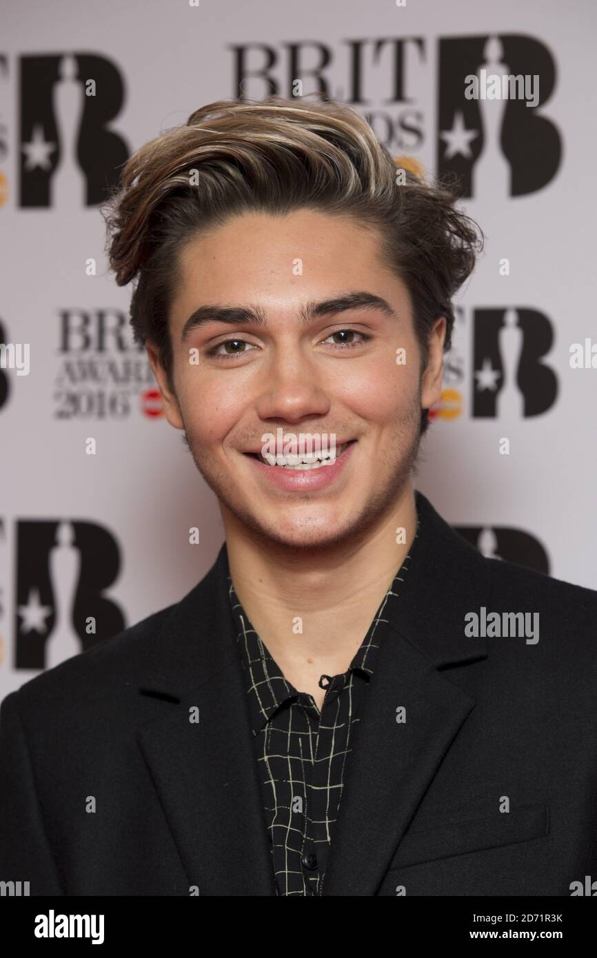 George Shelley attending the Brit Awards 2016 nominations, at ITV ...